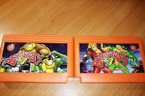 Картриджи Battletoads и Battletoads&Double Dragon