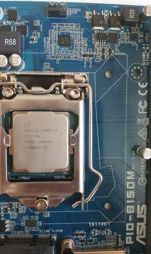Процессор Intel i7-7700K + мать Asus PIO-B150M