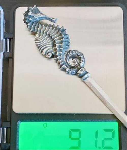 Нож для писем 84 клеймо Фаберже (Faberge) серебро