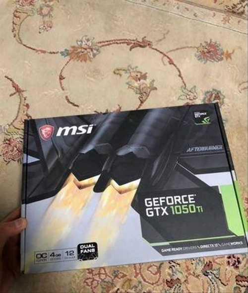 Видеокарта nvidia gefroce gtx 1050 ti 4gb msi