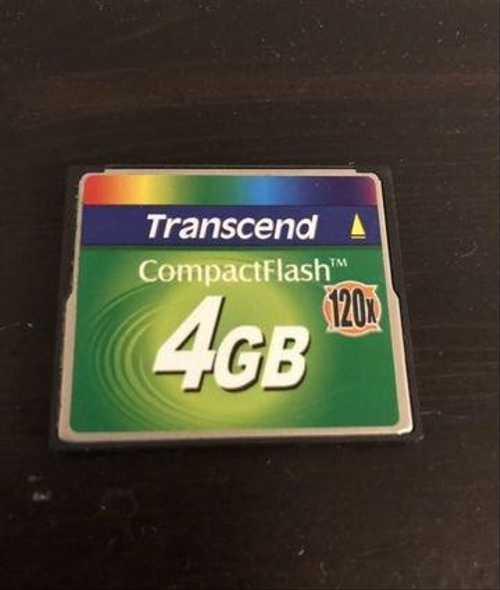 Карта памяти Transcend 4Gb 120x CompactFlash