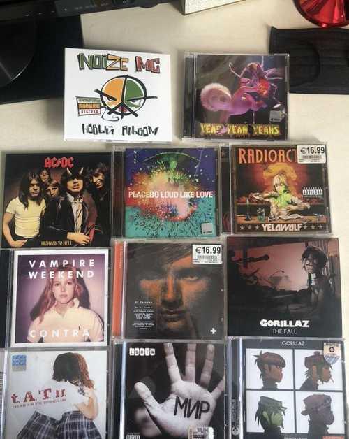 CD диски. Eminem, My chemical romance, Gorillaz, R