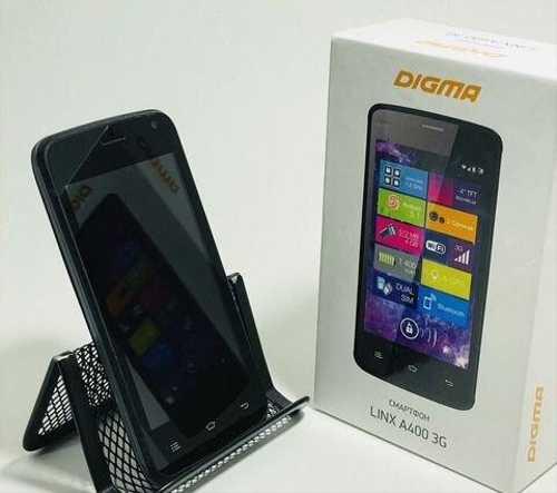 Смартфон digma Linx A400 3G Коробка, комплект