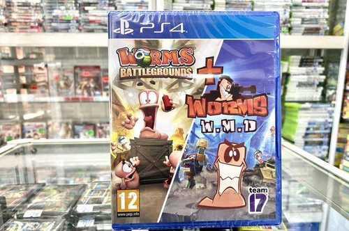 Worms Battlegrounds Worms WMD игра для Ps4 PS 4