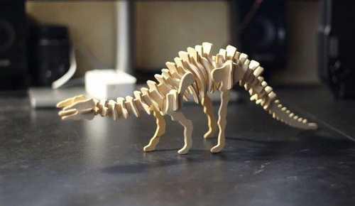 Сборный деревянный конструктор Динозавр