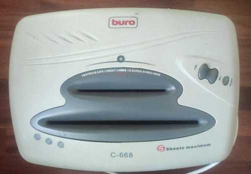 Уничтожитель бумаги и CD (шредер) Buro BU-C668