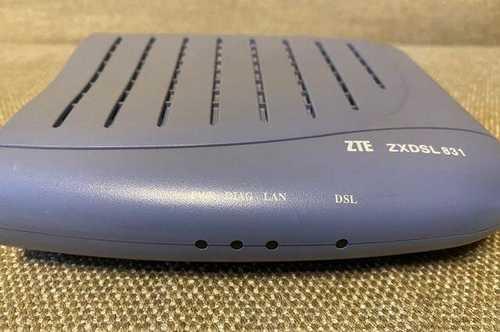 Adsl отключается постоянно модем zte 831