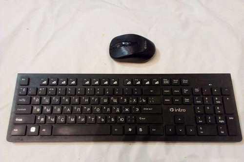 Клавиатура + мышь беспроводные Intro DW810B Black