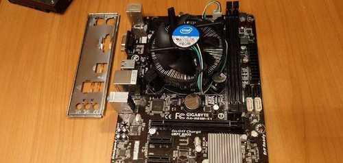 Материнская плата gigabyte GA-H81M-S1 + G1840