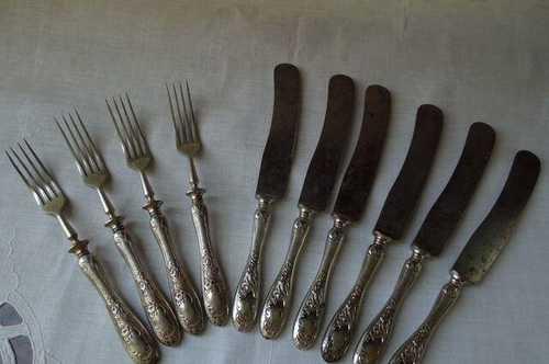 Ножи и вилки 19 век Павлово Братья Брабец