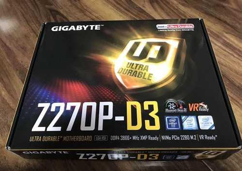 Материнская плата gigabyte Z270P-D3