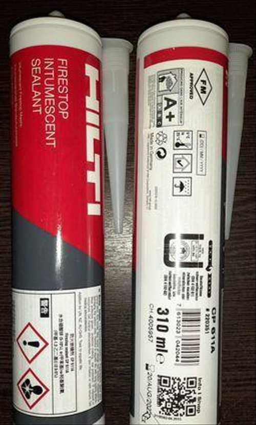 Противопожарный герметик hilti CP 611A