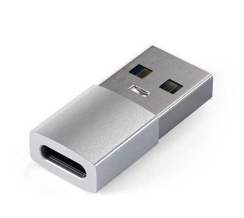 Адаптер Satechi USB Type-A to Type-C серый