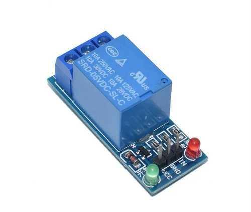 Модуль реле 1 канальный DC 5V для Arduino ас250В