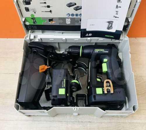 Аккумуляторная дрель-шуруповёрт festool C 18 N3/Ш4