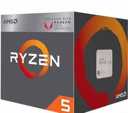 Ryzen 5 2400g box (с куллером amd wrath)