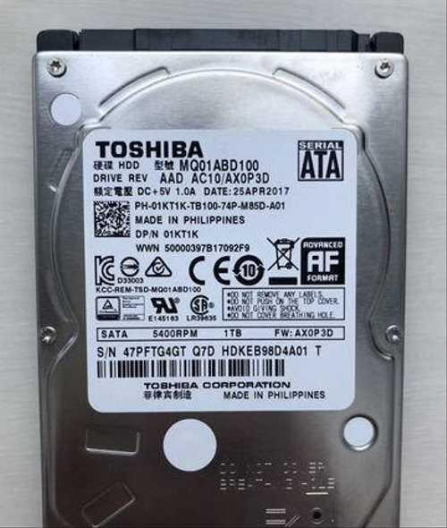 Жесткий диск HDD 1TB Toshiba