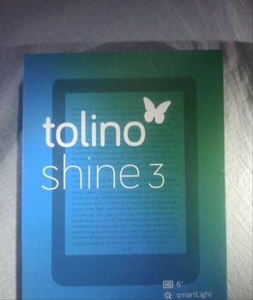 Электронная книга Tolino Shine 3 с чехлом