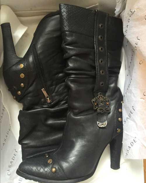 Полусапожки кожаные Casadei