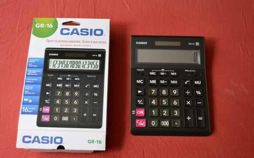 Калькулятор casio GR-16
