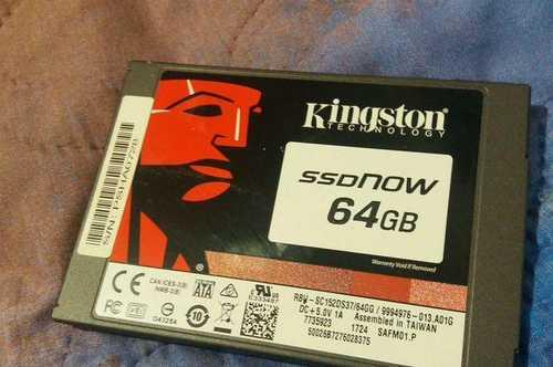 Ssd 64гб kingston