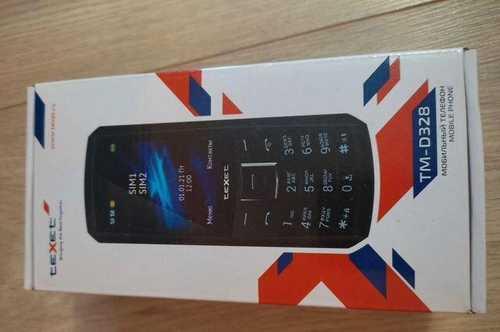 Новый Телефон texet tm-d328, аккумулятор 4500 mah