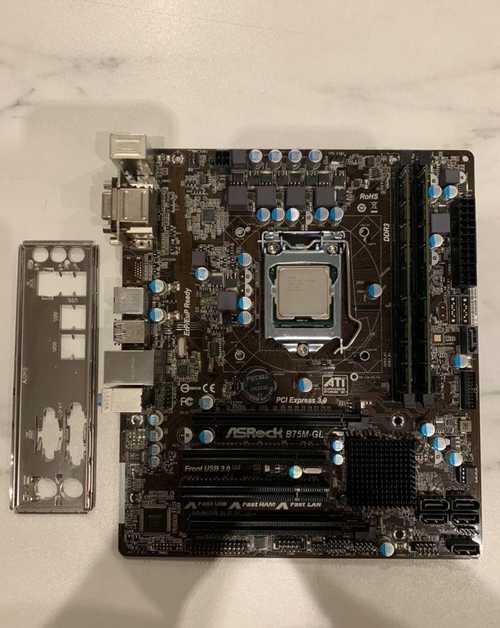 Asrock b75m-gl+12gb ddr3+i7-2600