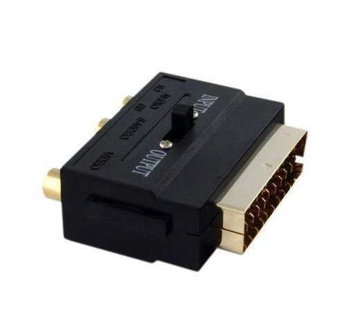 Переходник скарт-3Тюльпан scart-3RCA