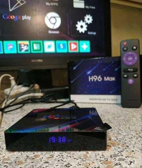 TV приставка h96max 4/32 android