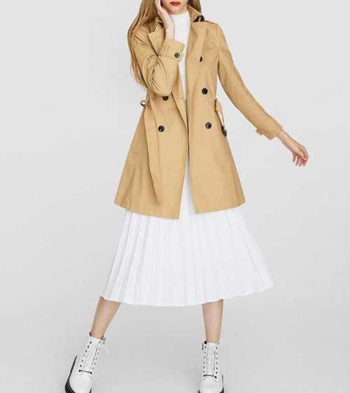 Базовый Тренч Stradivarius