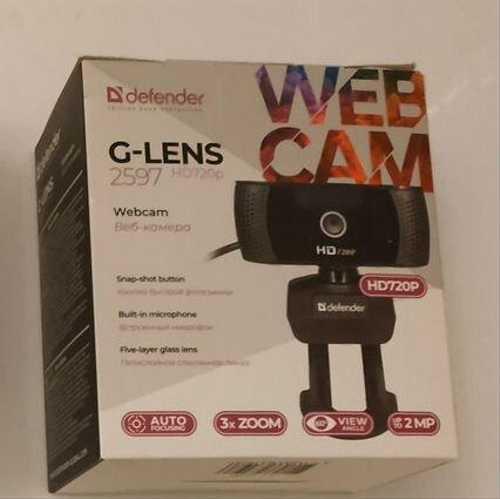 Веб-камера Defender G-lens 2597 HD720p новая