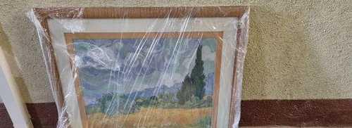 Картина Ван Гог Пшеничное поле с кипарисом 82х70см