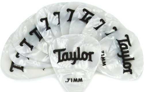 Taylor 80713 celluloid 351 picks, abalone медиатор
