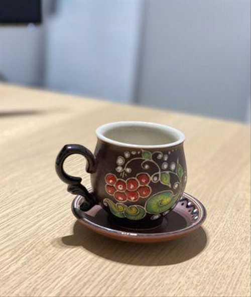 Чашка глиняная