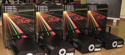 Лазеры US GR140 4шт LED светомузыка микрофон DMX