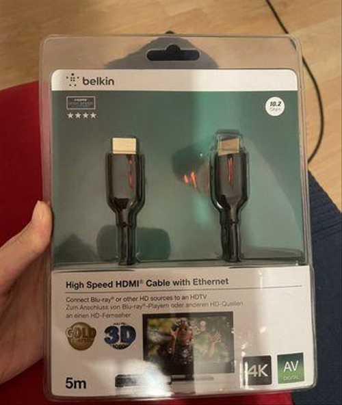 Новый Кабель цифровой аудио-видео Belkin hdmi папа