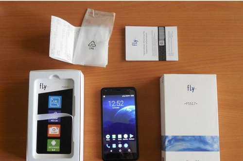 Fly FS517, 4G LTE, 5дюйм IPS HD, 1/8GB 8мп 2100мАч