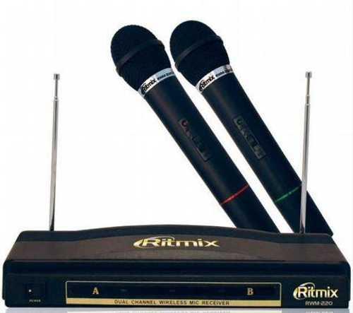 Радиомикрофон Ritmix RWM-220 (30 м., 2 микрофона)