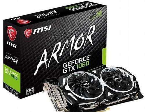 Видеокарта MSI GeForce GTX 1060 6GB Armor OC