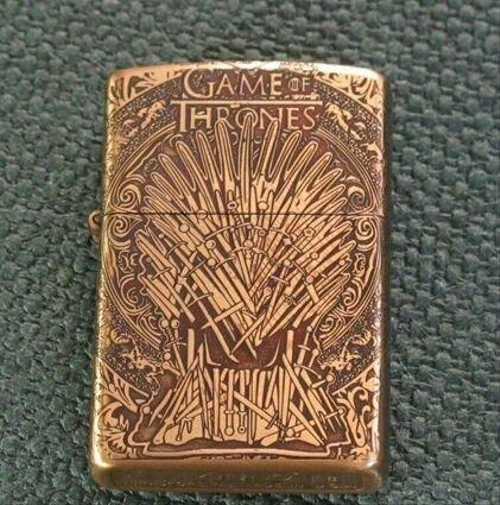 Zippo Game Of Thrones гравированная зажигалка