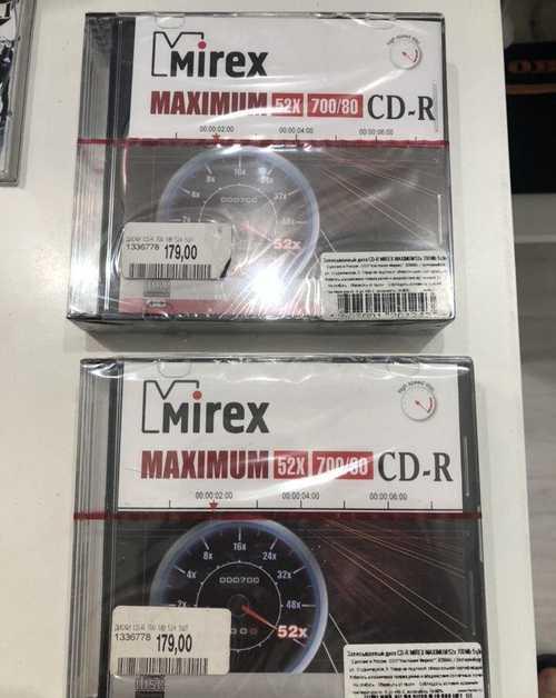 Болванка CD-R диск mirex maximum 52x700/80