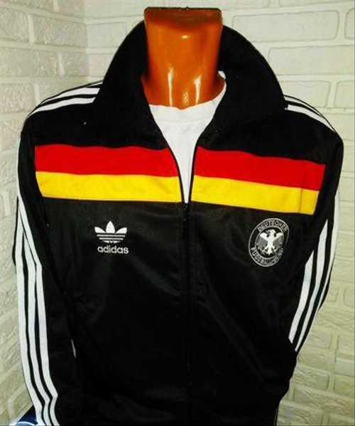 Олимпийка adidas "DFB" чёрная, р.46-56RUS