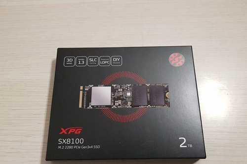 Новый SSD диск adata XPG SX8100 2TB PCIe Gen3x4