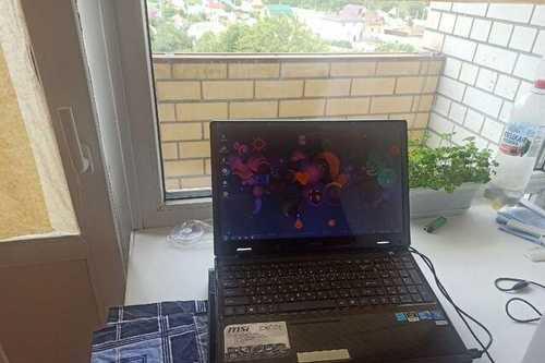 Ноутбук MSI CX623 core i3 geforce 310