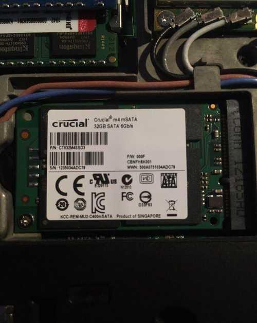 Диск SSD msata Crucial m4 32GB