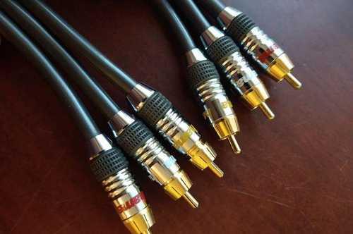 Hama RCA Межблочный кабель 3 x RCA "папа", 3 x RCA