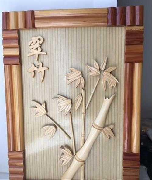 Картина из бамбука, куплена на Гавайях