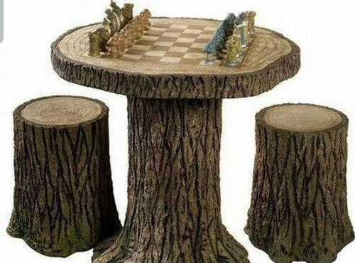 Срез дерева в качестве столика