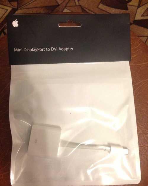 Новый фирм. адаптер Apple Mini DisplayPort на DVI