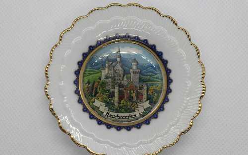 Сувенирная тарелка Замок Нойшванштайн (Германия)